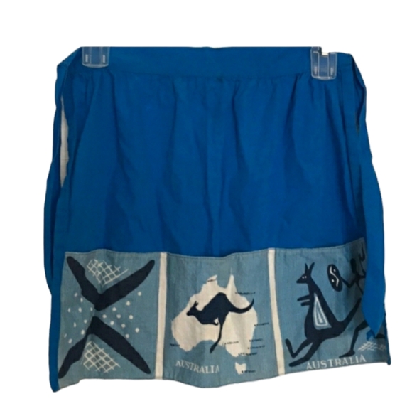 Kitchen | Vintage Collectable Blue Apron Depicting Australian Ethnic ...